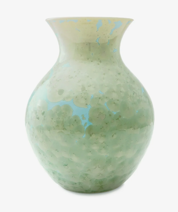 Simon Pearce Curio Crystaline Vase - Jade – Mary Hawthorne Interiors